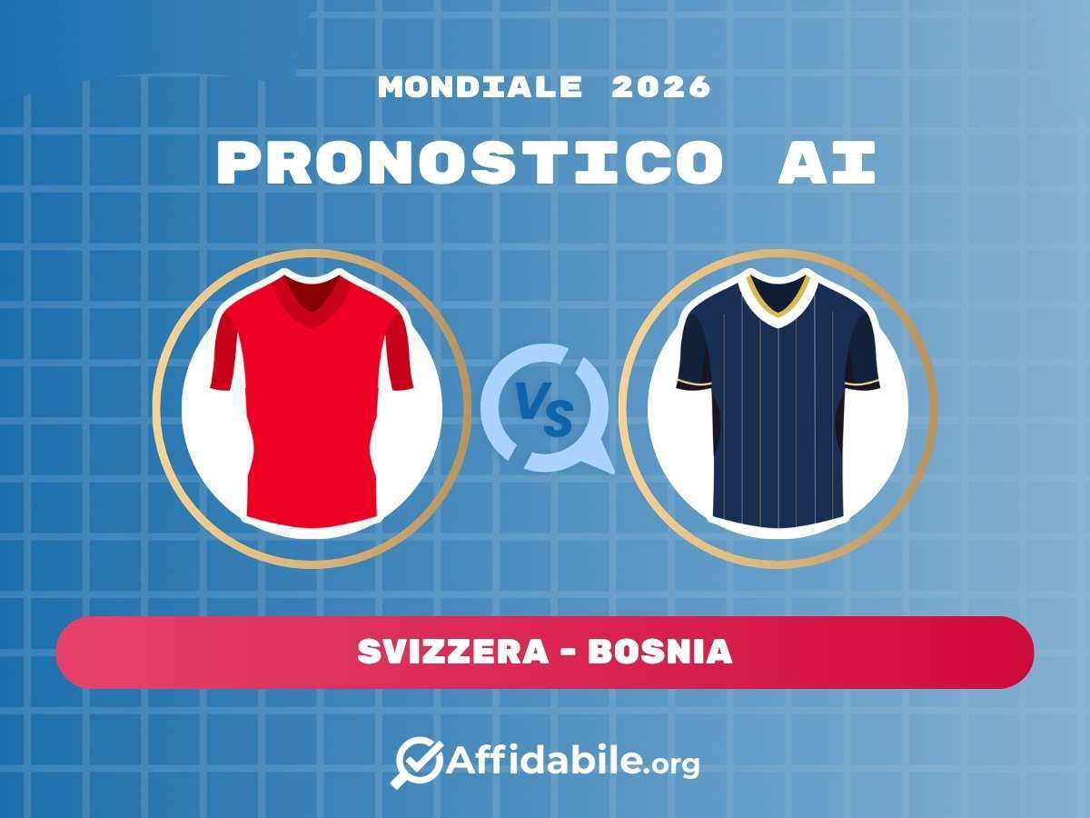 Pronostico AI Svizzera - Bosnia | Mondiali 2026